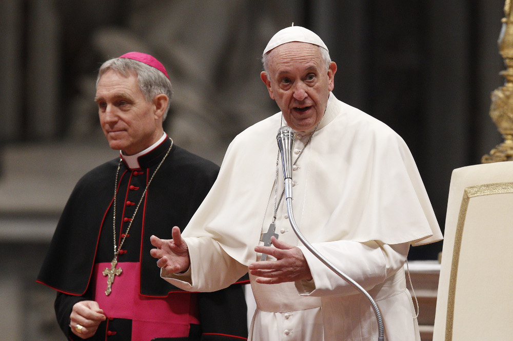 Don't hold grudges; forgiveness comes from forgiving others, pope says ...
