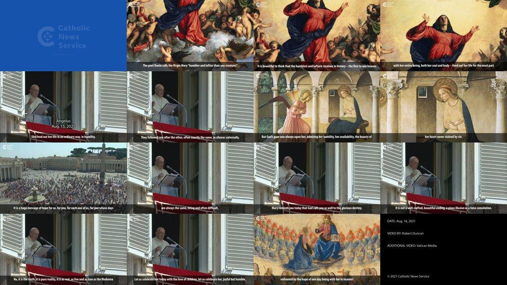 Mary shows humility, service are 'secrets' to heaven, pope says ...