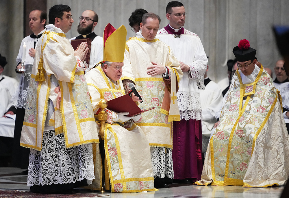 US Cardinal Burke celebrates old Latin Mass in St. Peter's in a sign of ...