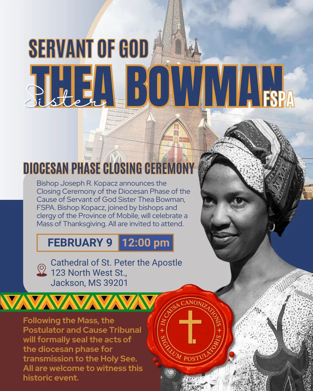 Sainthood cause for Servant of God Thea Bowman moving forward, ceremony ...