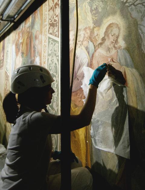 Buried under scaffolding, Holy Stairs set for resurrection | National ...