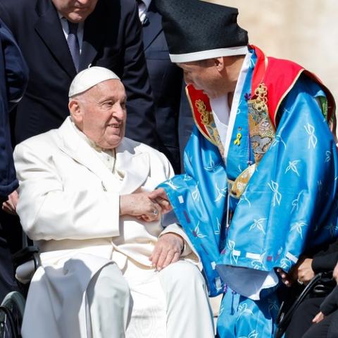Faith, hope, love are antidote to pride, pope says at audience ...