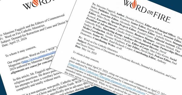 Bishop Barron's Word on Fire again threatens Commonweal over article ...
