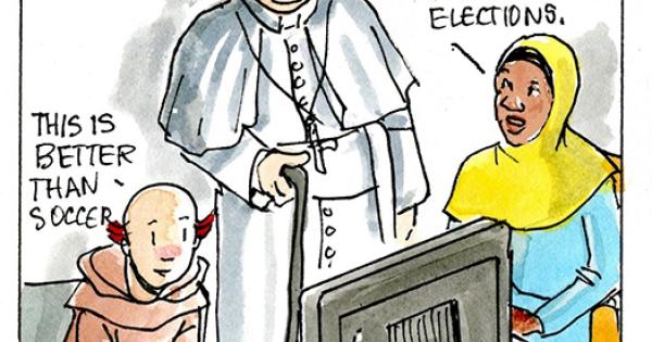 Francis, the comic strip: Time to vote | National Catholic Reporter