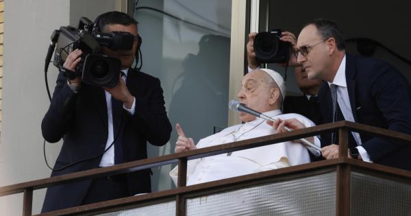 Pope Francis appears in public, returns to Vatican after long ...